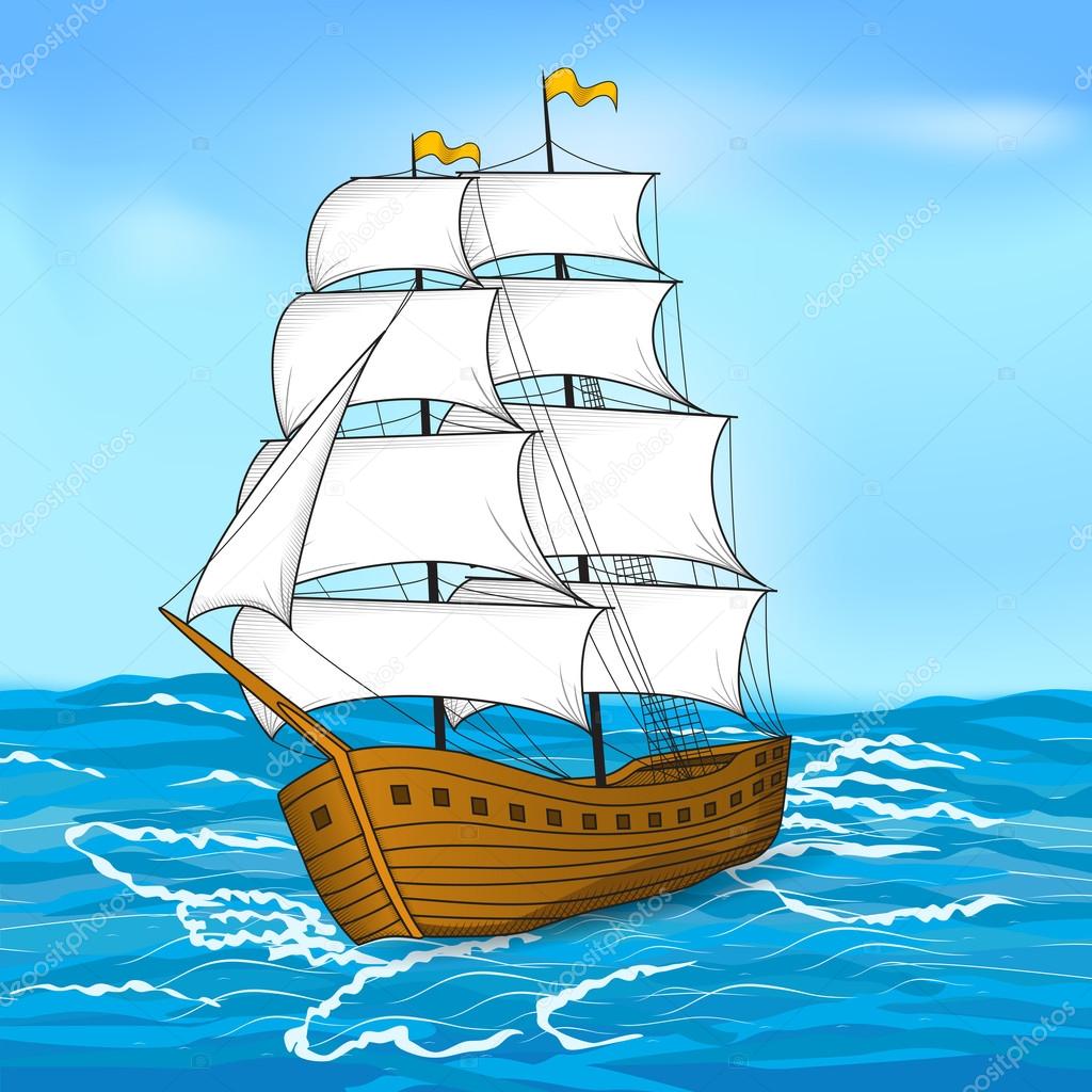 Old Sailing Ship Clip Art