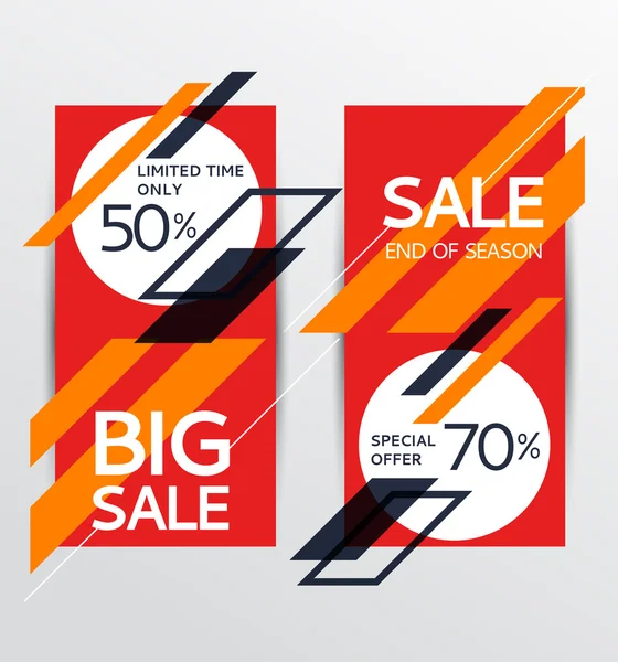 Sale concept vector banner - special offer - 25, 50, 75 % sale. Sale ...