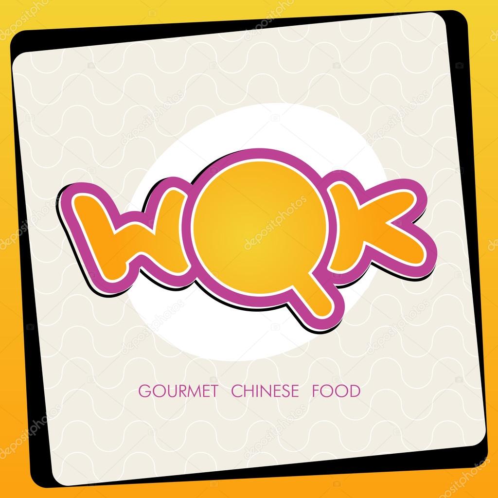 Etiqueta Wok Vector de stock por ©Pevunova 63358737