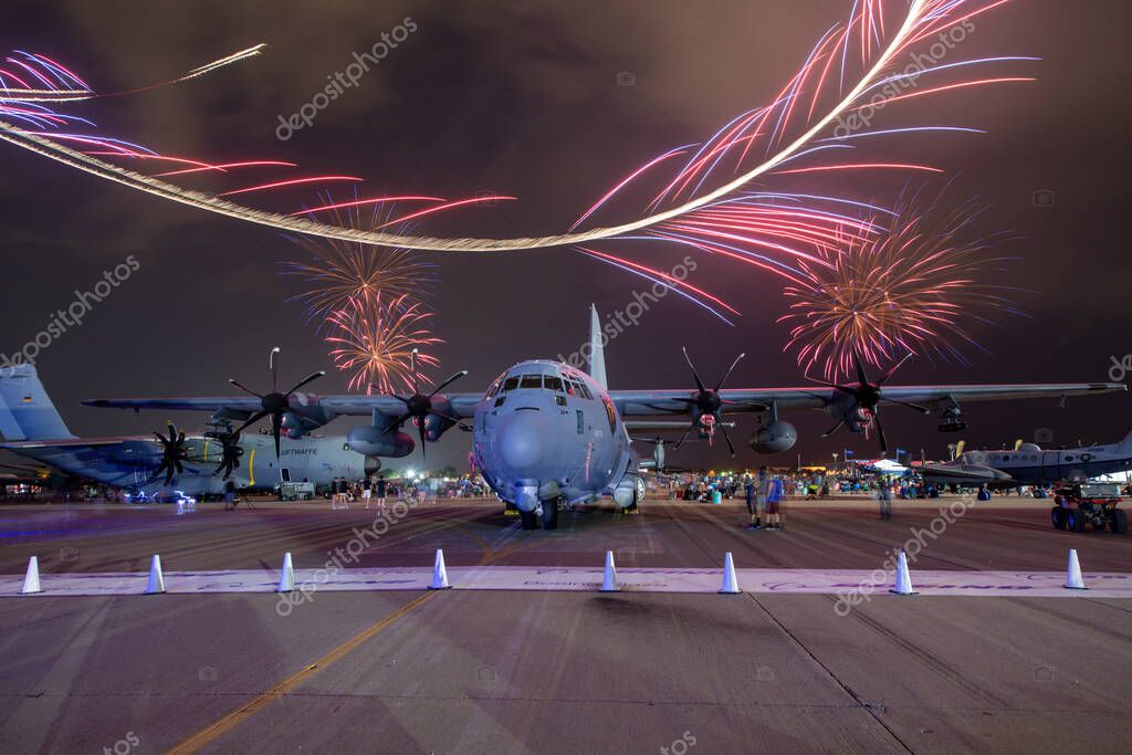 Oshkosh, WI - 27 July 2021: An AC-130J ghostrider gunship from AFSOC at ...