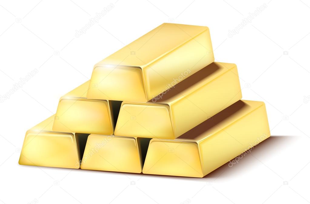 Gold Ingot Vector