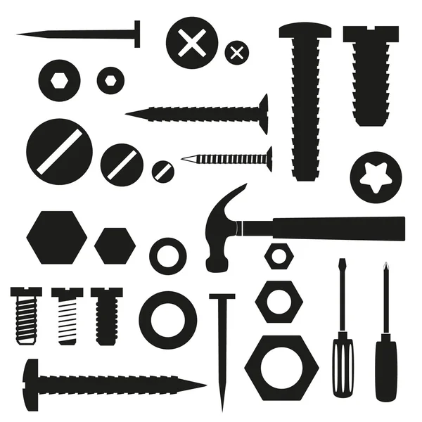 Hardware screw nail Vector Art Stock Images | Depositphotos