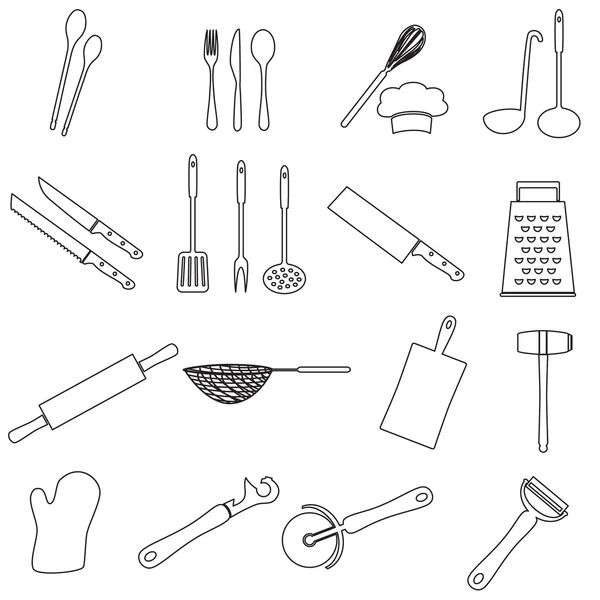 Cooking knife outline Vector Images, Royalty-free Cooking knife outline ...