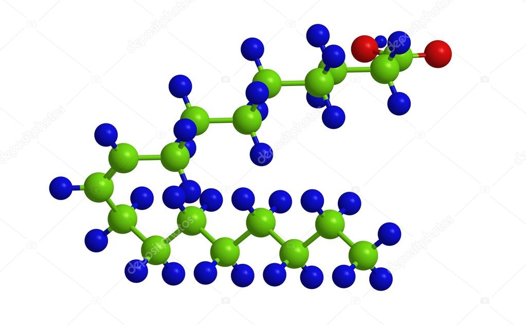 Oleic acid - molecular structure Stock Photo by ©Raimund14 100201486