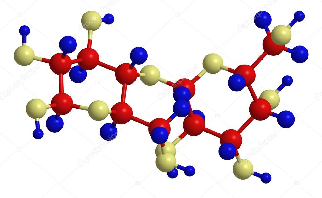 Molecular structure of lactose (in form of Beta lactose) — Stock Photo ...