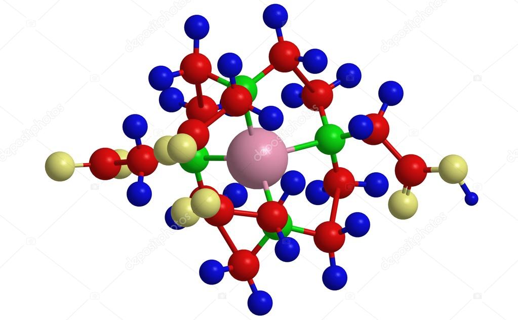 Estructura molecular del Gadolinio Agente de contraste de RM de ácido ...