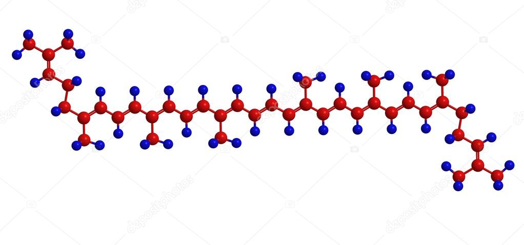 Estructura molecular del licopeno — Foto de stock © Raimund14 #88054998