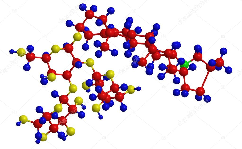 Solanina - estructura molecular — Foto de stock #89618550 © Raimund14