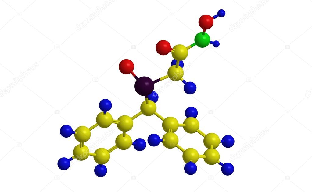 Adrafinil (Olmifon) - estructura molecular — Foto de stock © Raimund14 ...
