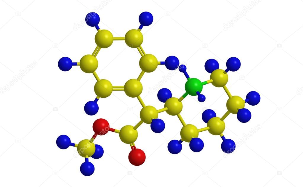 Methylphenidate (Ritalin) - molecular structure Stock Photo by ...