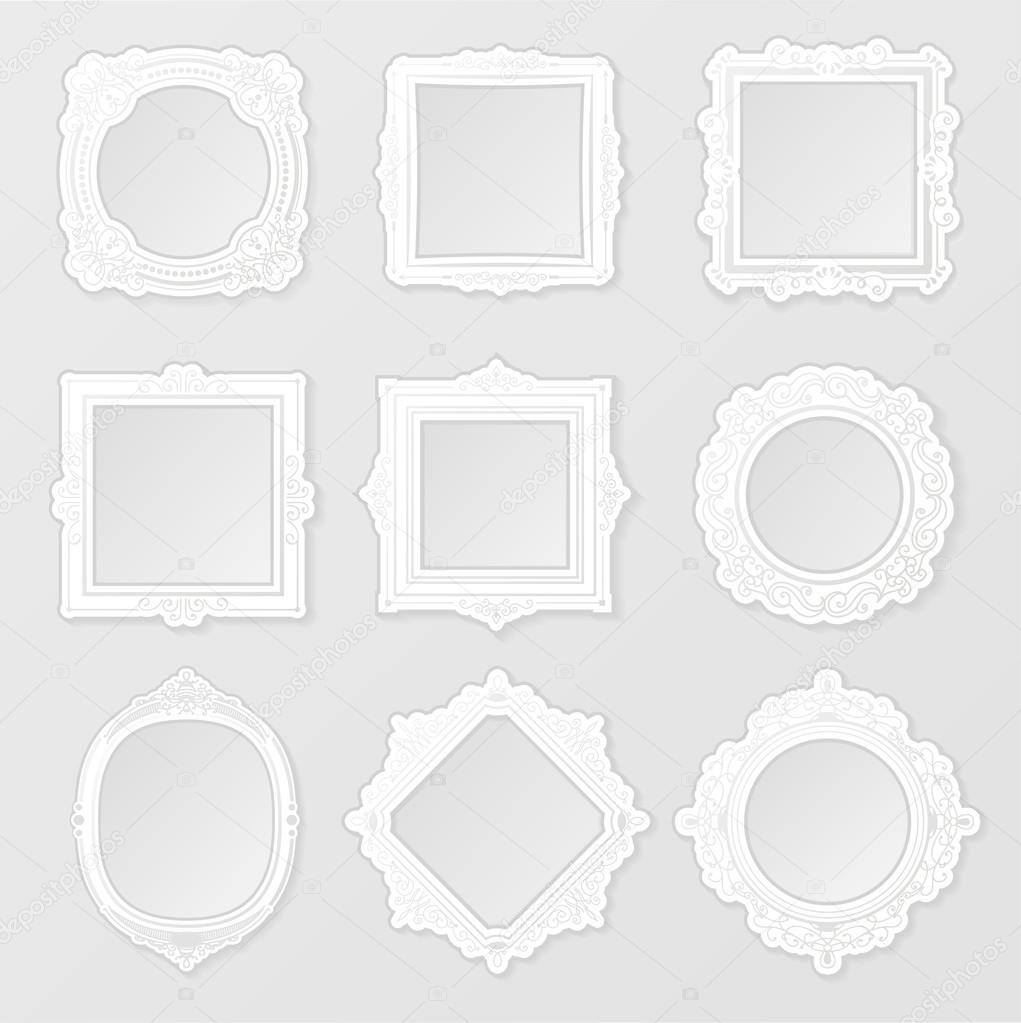Patterned Photo Frame Stock Vector by ©Liubou 100967360