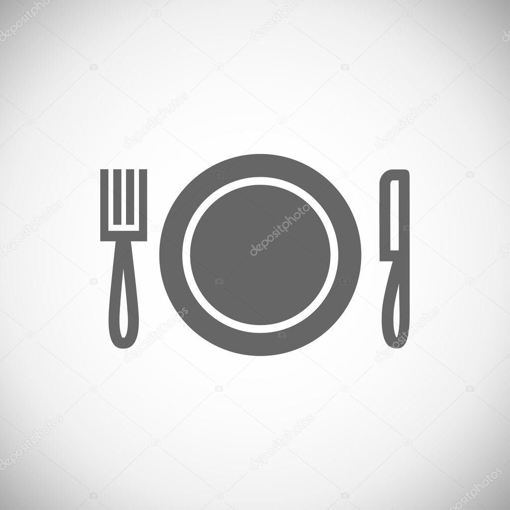 Knife, plate, fork Stock Vector by ©Liubou 83281790