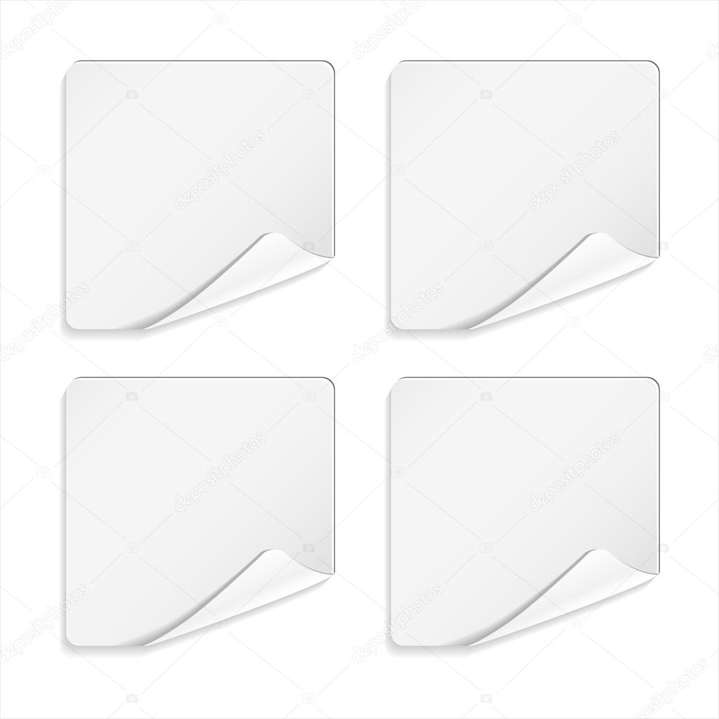 White sticker vector Stock Vector Image by ©Liubou #84727616