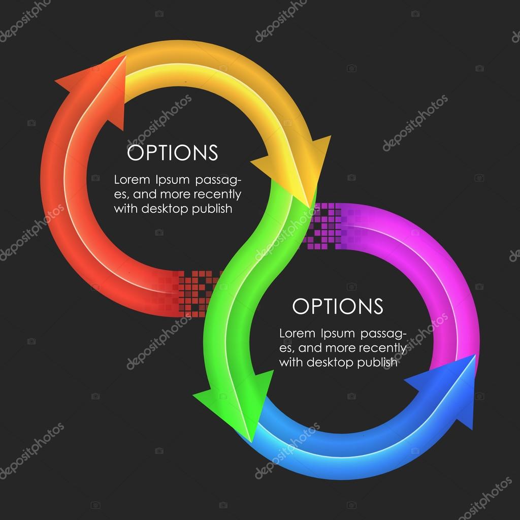 Infographics design template. Circular arrows Stock Vector Image by ©m ...