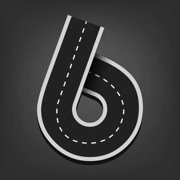 H letter. Road font Stock Vector by ©m.ekzarkho 55100137