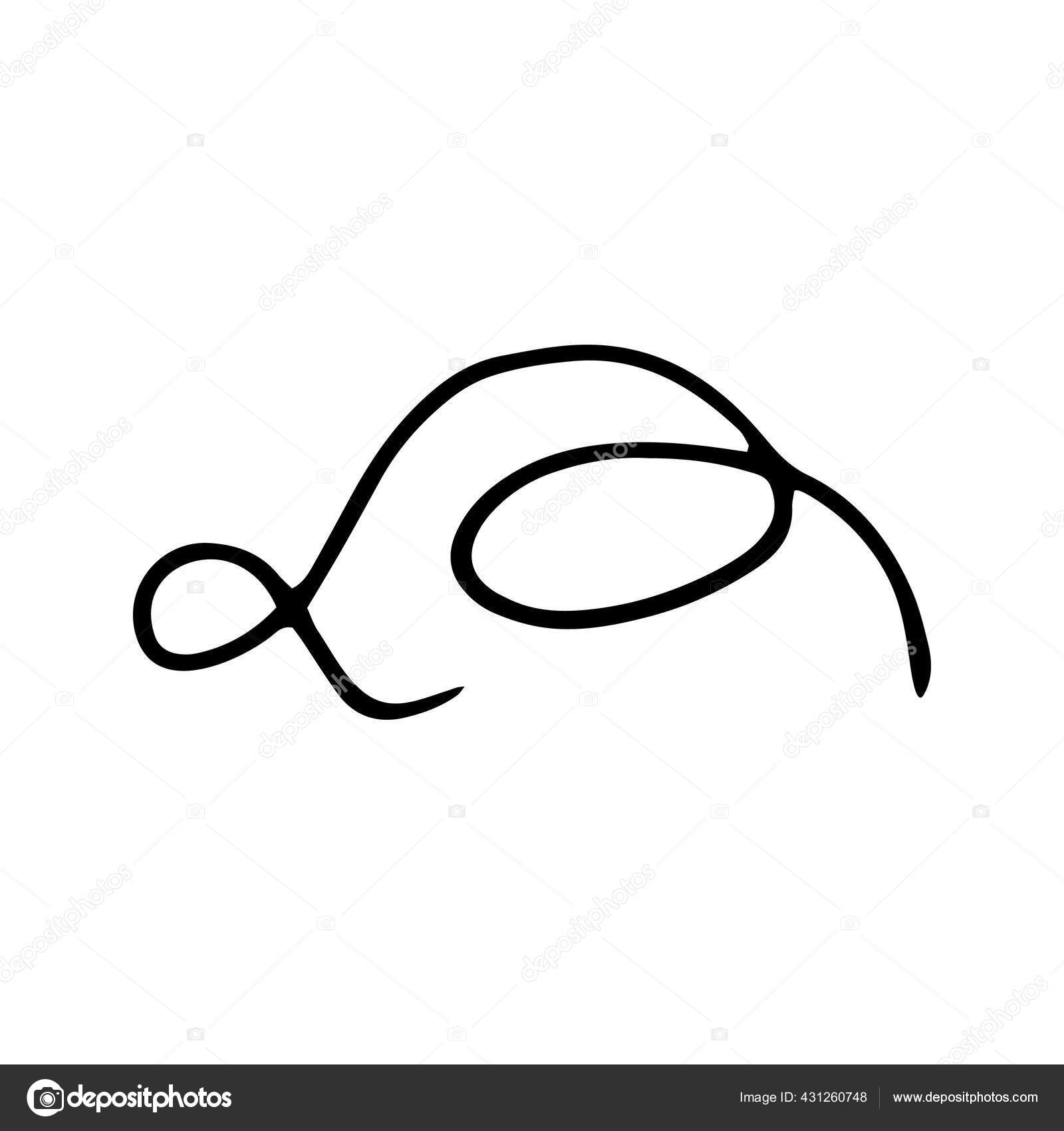 Curls Abstract Scribble Hand Drawn Line Simple Doodle Elements ...