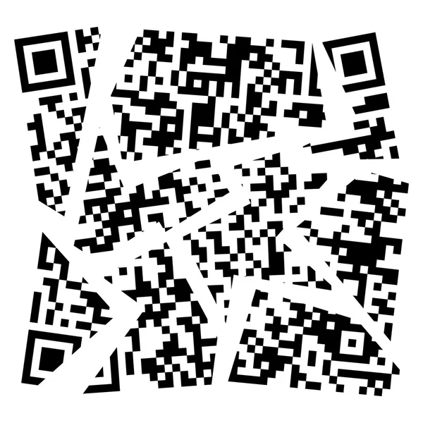 vector broken qr code - Stock Image - Everypixel