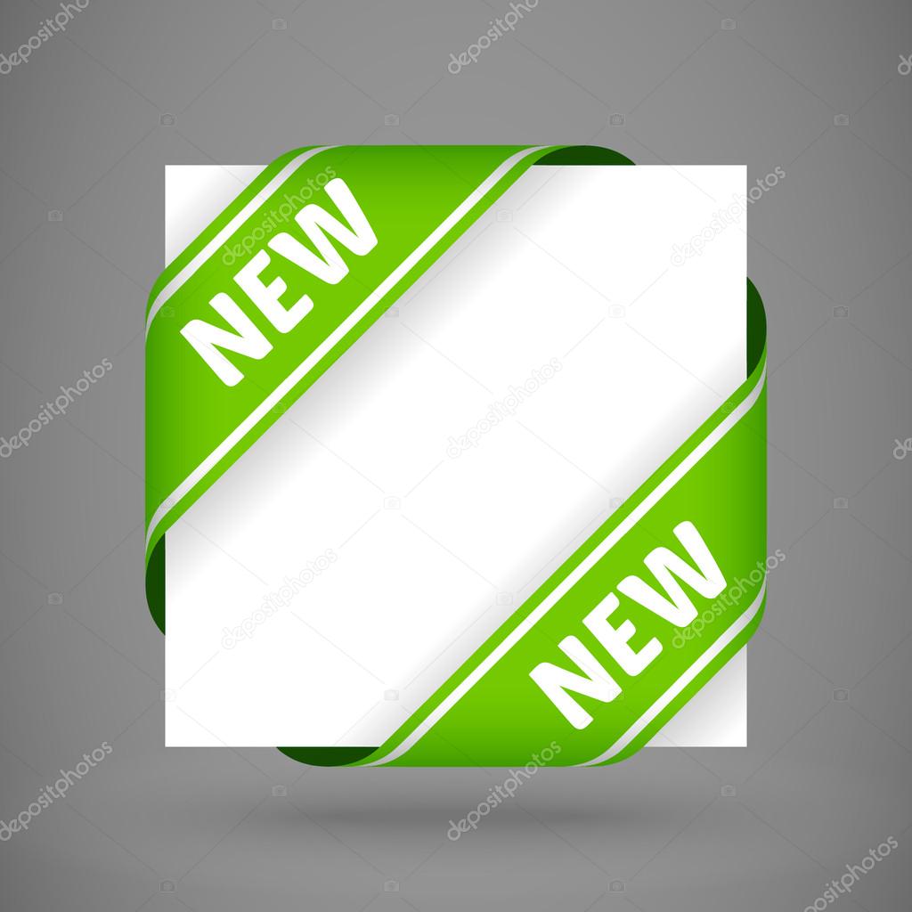 Vector green new corner ribbons Stock Vector Image by ©th3fisa #52329399