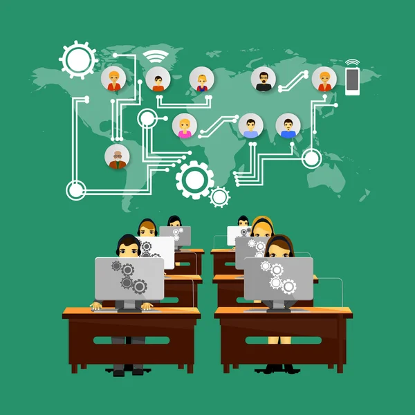 Call center infographic Vector Art Stock Images | Depositphotos