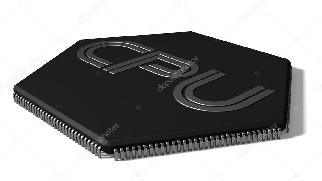 forma de hexágono ilustración cpu. 2022