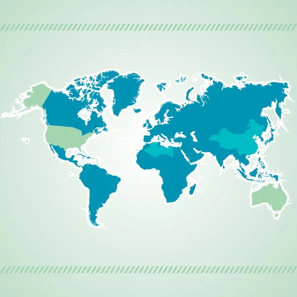 World Map, Illustration Stock Vector Image by ©nmarques74 #42745767