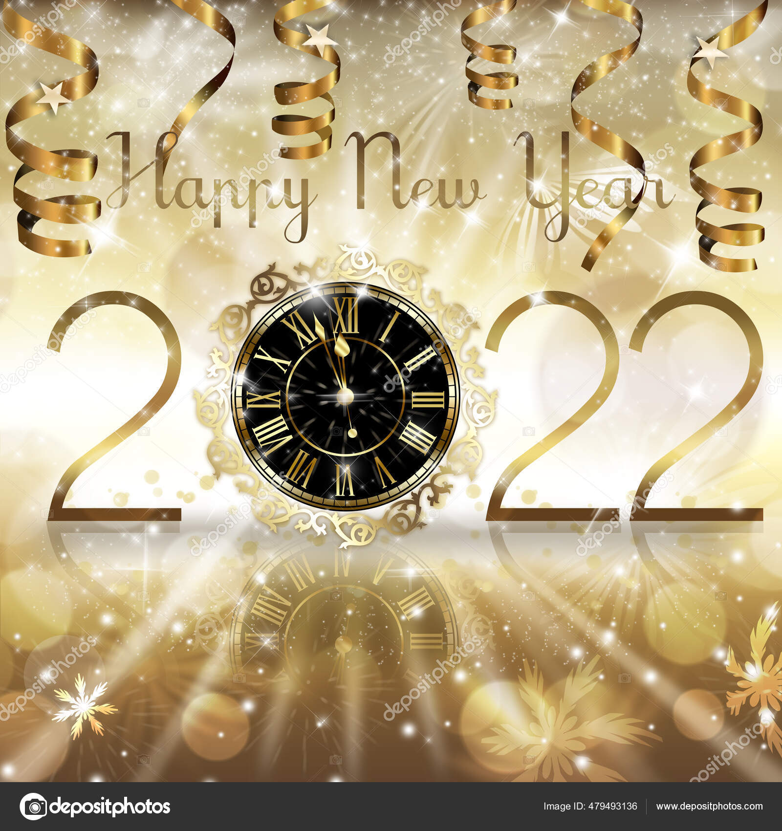 New Years 2022 Clock