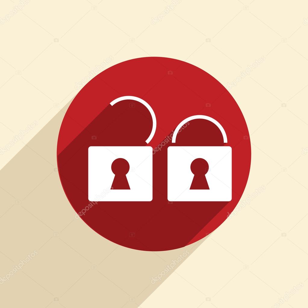 Padlock sign. Stock Vector by ©Little_cuckoo 54182649