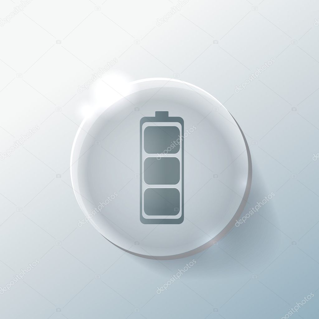 Charged battery icon Stock Vector by ©Little_cuckoo 54184297