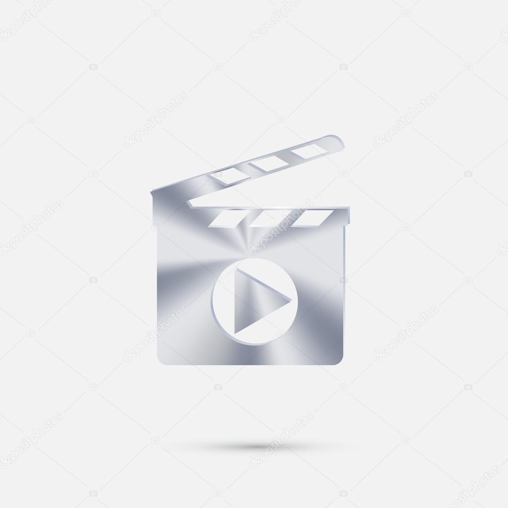 Slate Board silver icon Stock Vector Image by ©Little_cuckoo #55716111