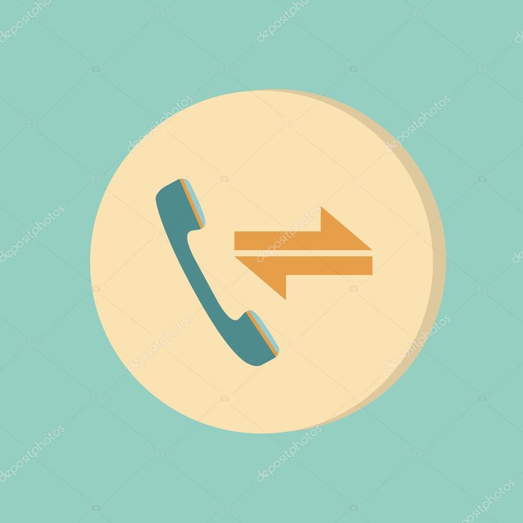 Icône d'appel entrant et sortant . Stock Vector by ©Little_cuckoo 55914585