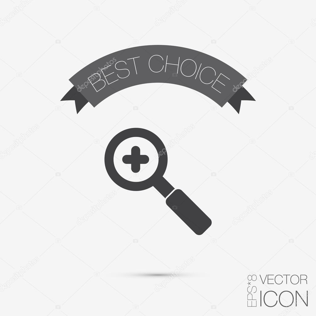 Magnifier increase icon Stock Vector by ©Little_cuckoo 55916747