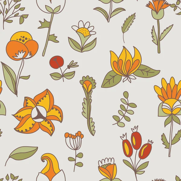 Seamless texture with flowers and birds Stock Vector Image by ©Little ...