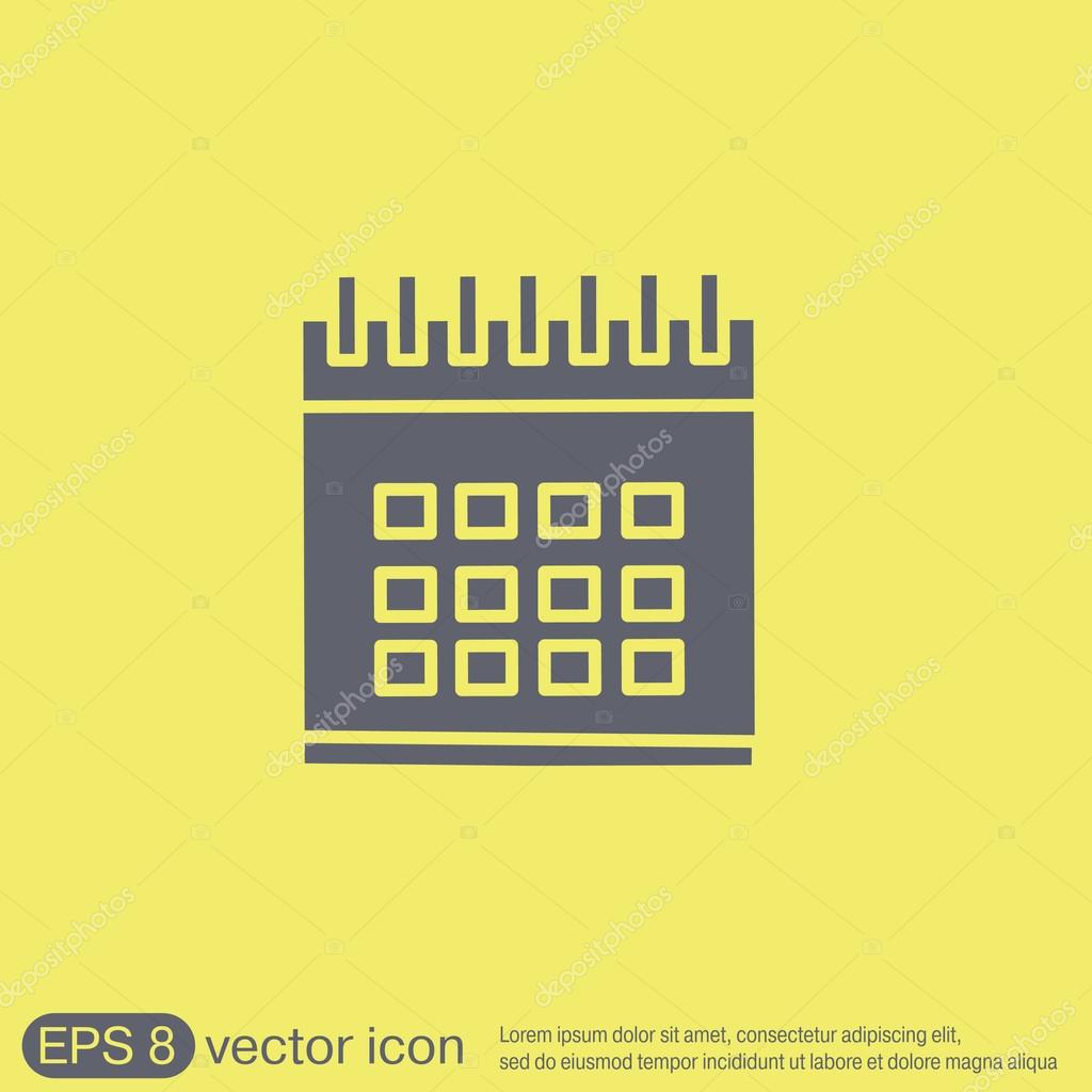 Calendar sign icon Stock Vector by ©Little_cuckoo 66261703
