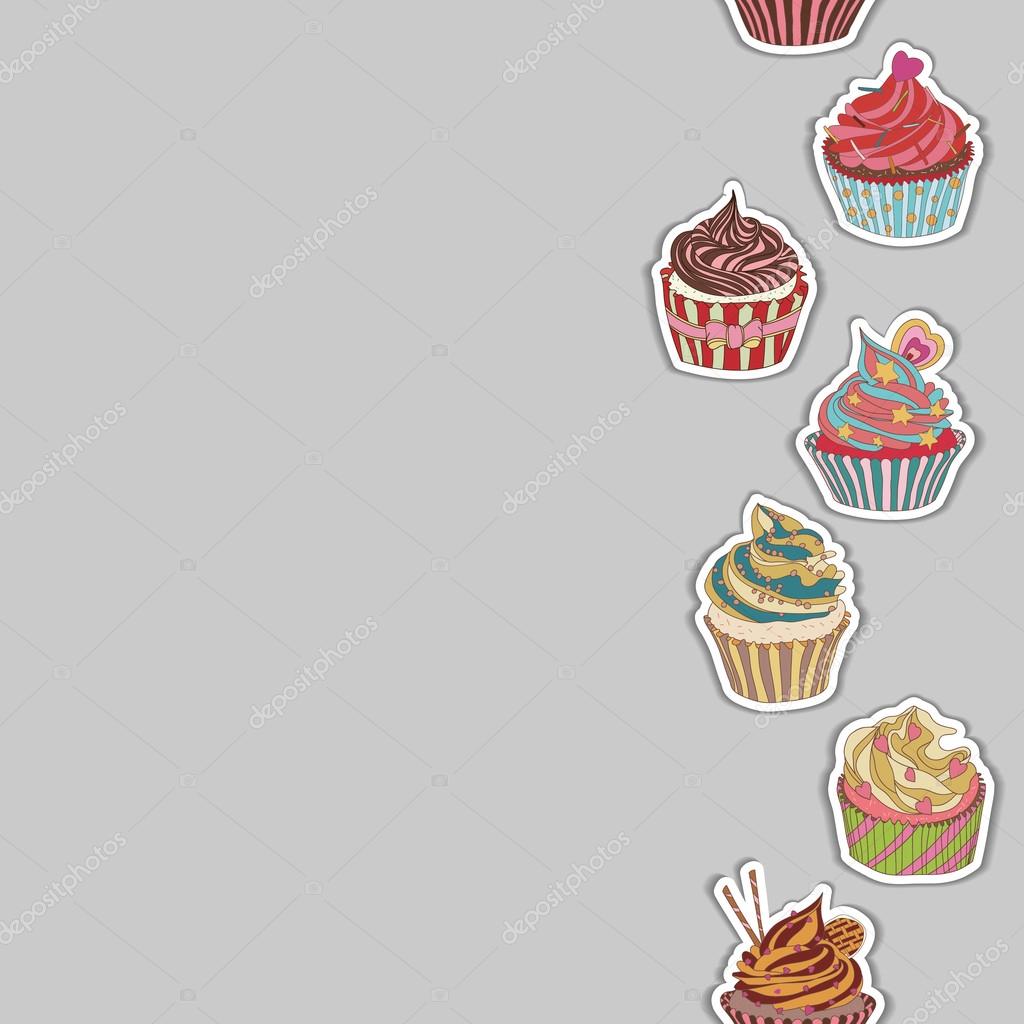 Cupcake Border Cupcake Border Stock Vector By ©sandesh1264 24034381