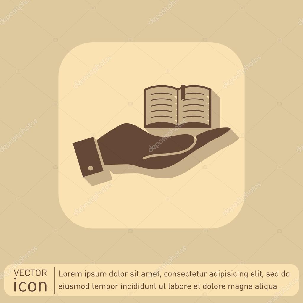 Mano sosteniendo letrero abierto Vector de Stock de ©Little_cuckoo 69522083