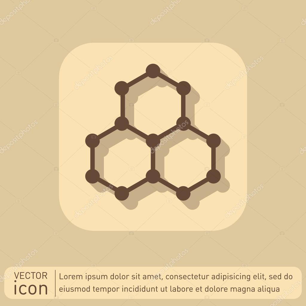 Chemical compound. Symbol of chemistry Stock Vector Image by ©Little ...
