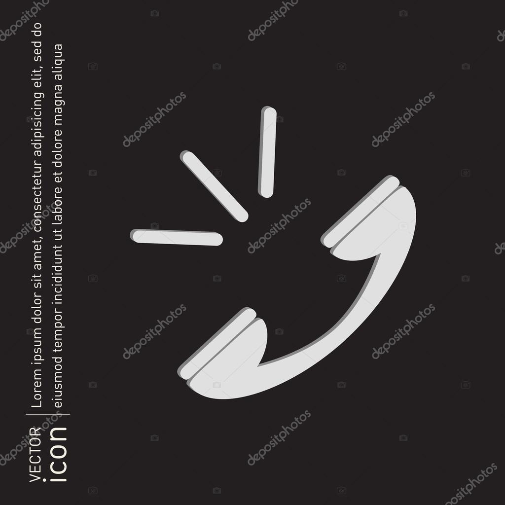 Incoming and outgoing call icon Stock Vector by ©Little_cuckoo 70069371