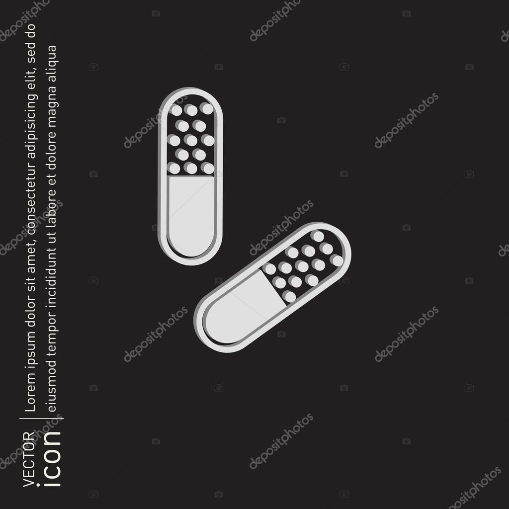 Pills, tablets sign. Stock Vector by ©Little_cuckoo 70070171
