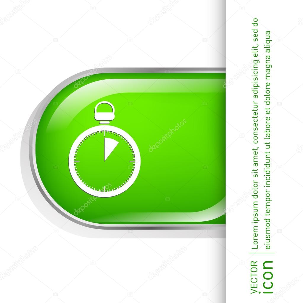 Classic stopwatch sign. — Stock Vector © Little_cuckoo #70510611