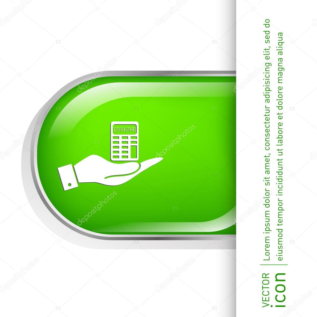 Hand holding calculator Stock Vector by ©Little_cuckoo 70510865