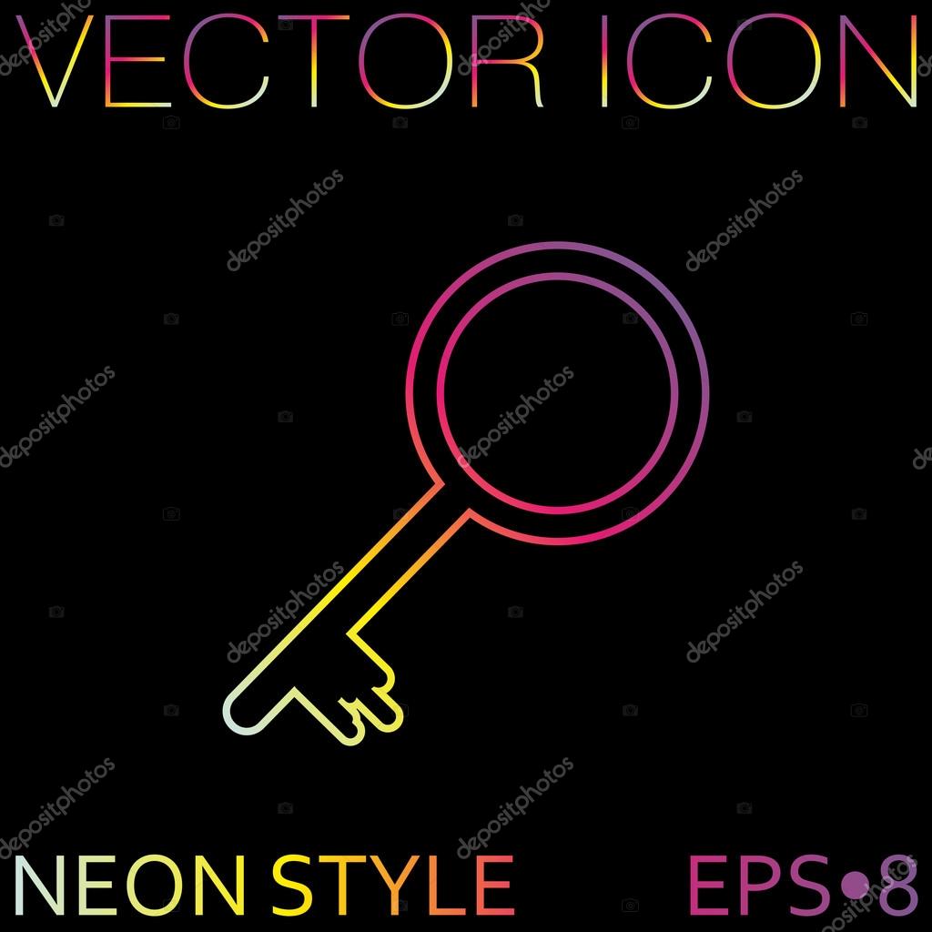 Icône symbole clé Vecteur par ©Little_cuckoo 71113947