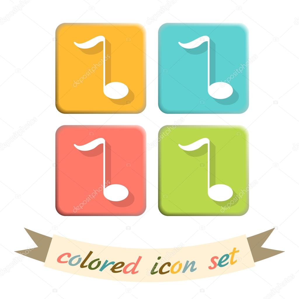 Musical note sign Stock Vector by ©Little_cuckoo 71776633