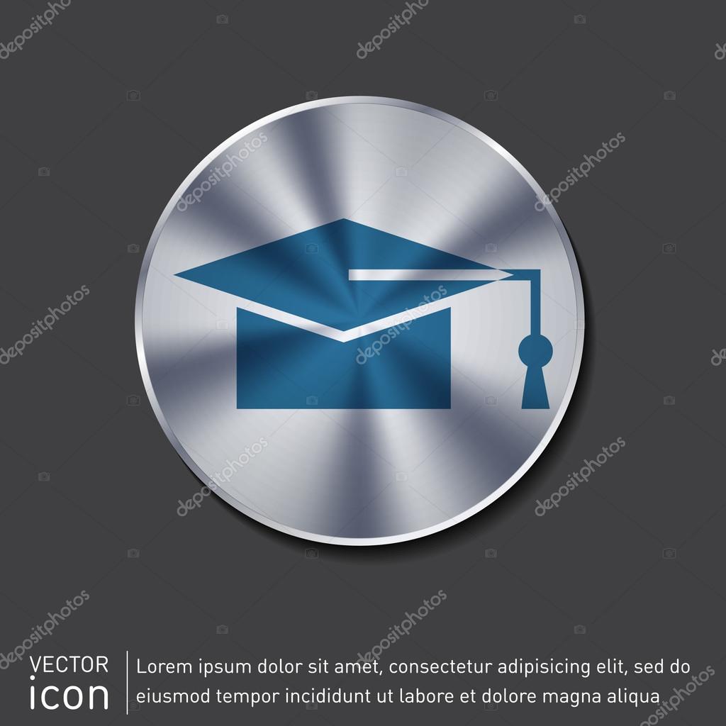 Graduate hat. Education sign Stock Vector by ©Little_cuckoo 71777879