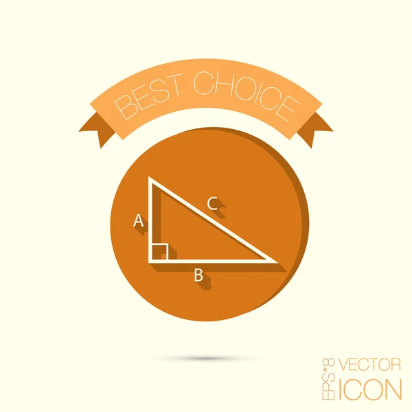 Triangle math icon Stock Vector by ©Little_cuckoo 87046830