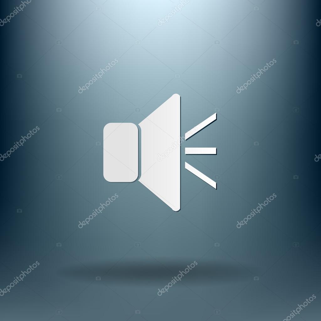 Altavoz, icono de volumen Vector de stock #72854237 de ©Little_cuckoo