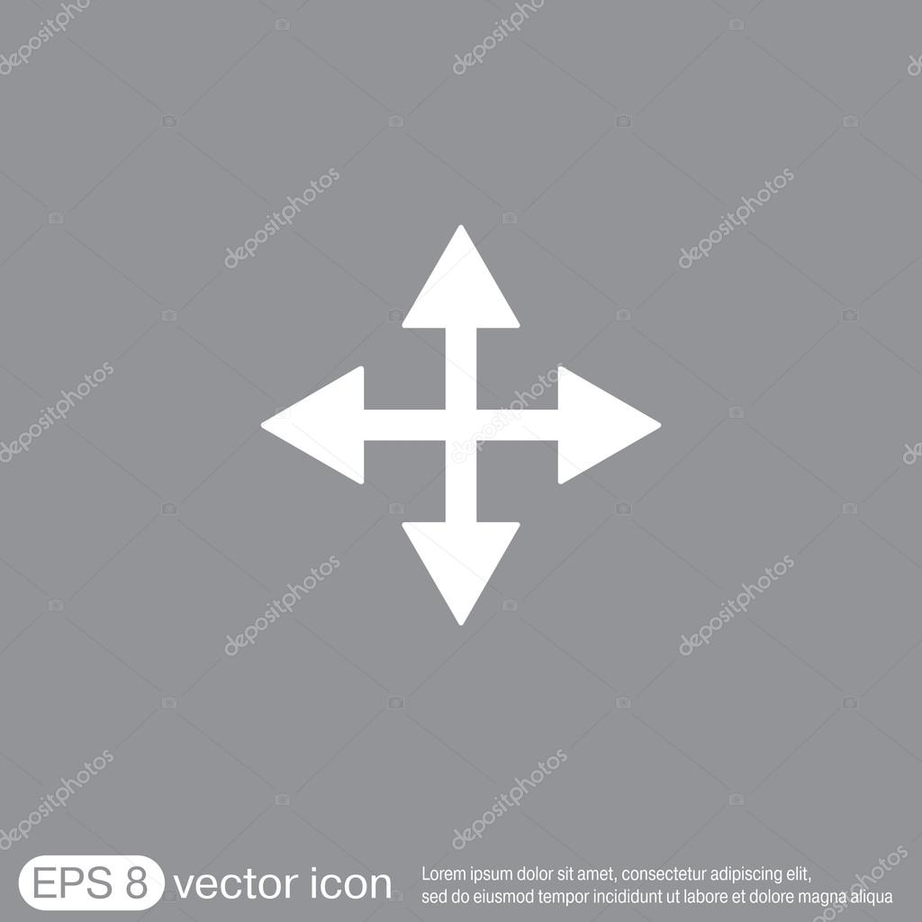 Move arrows sign Stock Vector by ©Little_cuckoo 72854259