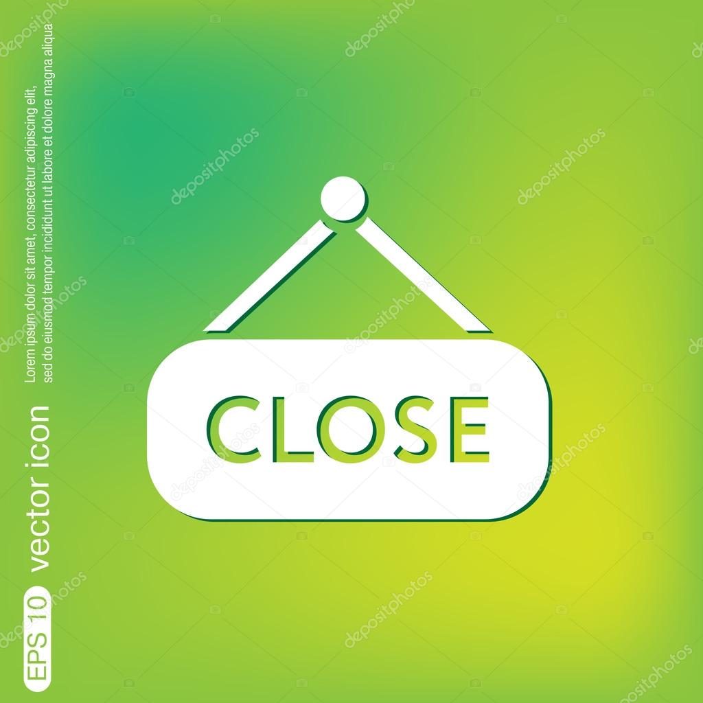 Close label icon Stock Vector by ©Little_cuckoo 72855539