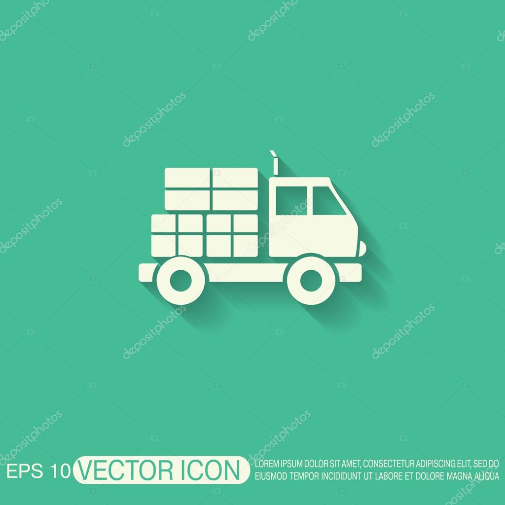 Truck. Logistic icon. Stock Vector Image by ©Little_cuckoo #73796859