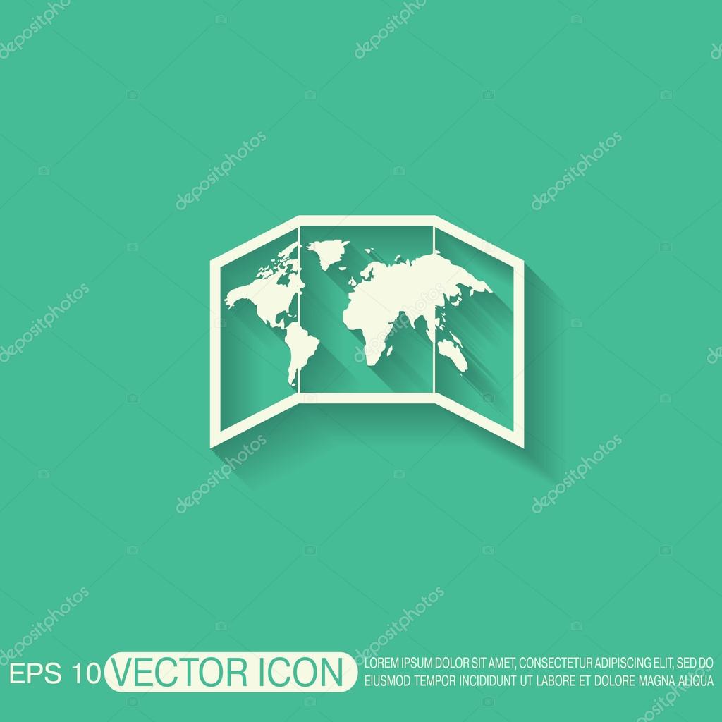 Icono del mapa-países del mundo Vector de stock por ©Little_cuckoo 73797373