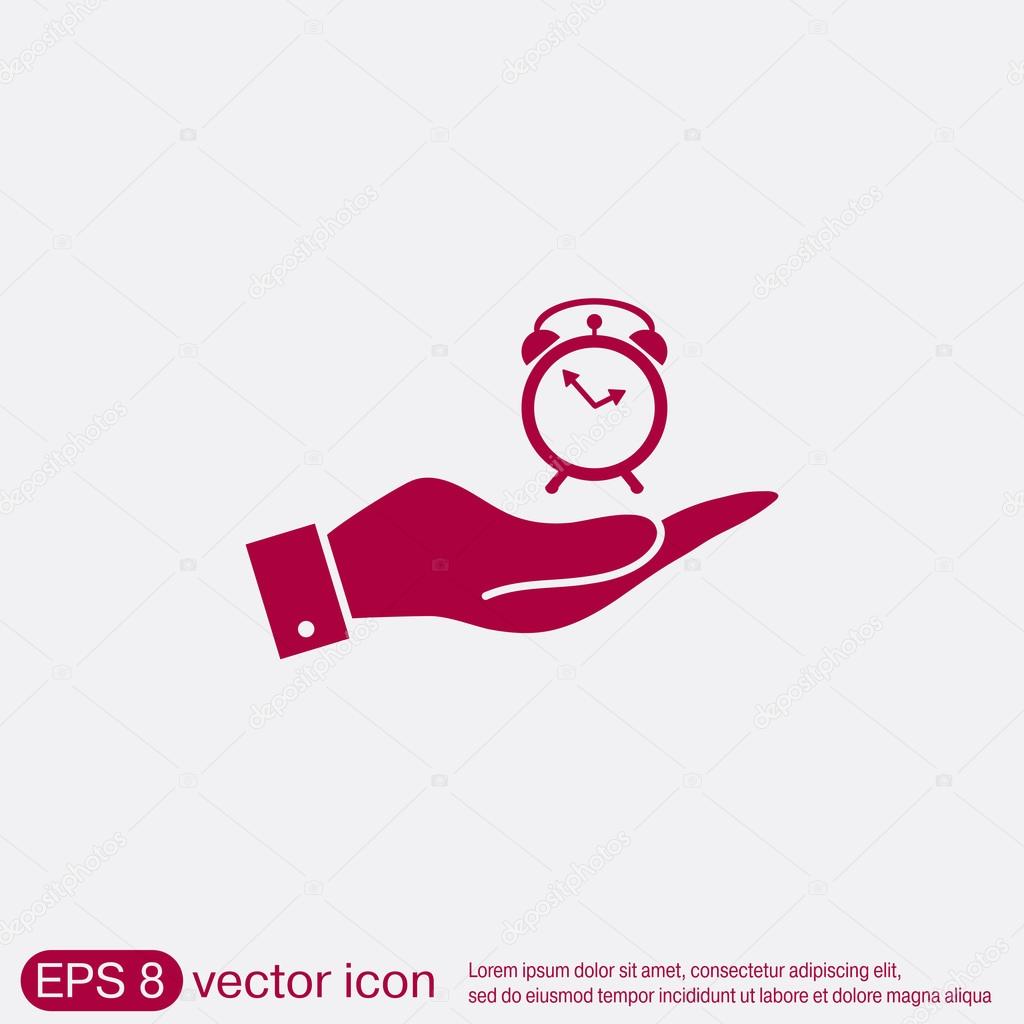 Main tenant un matin symbole Vecteur par ©Little_cuckoo 73797815